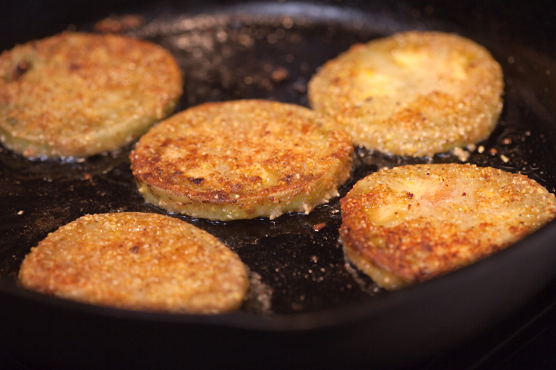 Mama Sylvia’s Deep South Fried Green Tomatoes – Once Upon a Spice